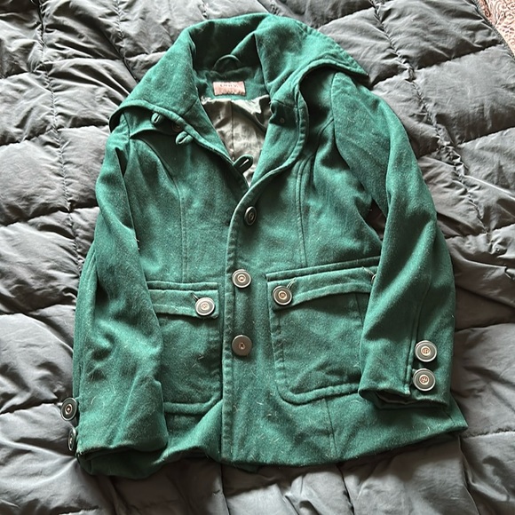 Only | Jackets & Coats | Only Limitless Green Pea Coat Style Coat ...